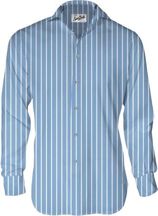 MC2 Saint Barth Homme, Chemises, Bleu, Taille: S Casual Shirt