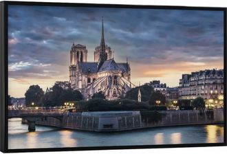 artboxONE Poster mit schwarzem Rahmen 30x20 cm Städte Notre-Dame de Paris - Bild Paris City Dame