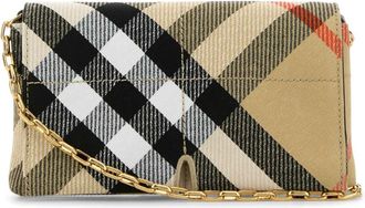 Burberry Femme, Sacs, Beige, Taille: ONE Size Mini Sac Snap Check