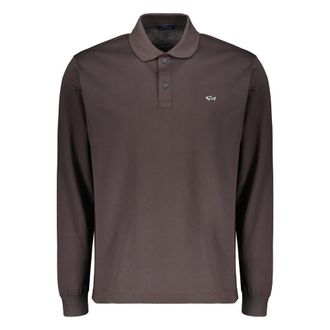 Paul & Shark Langarm Poloshirt - - Tops - Herren - Braun - S