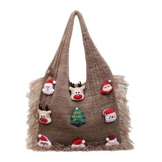 Generic Sac &agrave; bandouli&egrave;re en tissu pour femme et fille - Grande capacit&eacute; - Pour voyage, shopping, travail, usage quotidien, kaki, 14.57x11.81x2.76inch