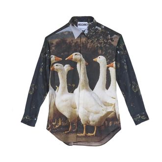 Moschino Luisa Goose Shirt Bunter Print - - Shirts - Herren - Mehrfarbig - XL
