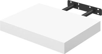 Woltu Étagère Murale, Étagère Flottante de CD, pour Salon, Cuisine, Chambre, Salle de Bain 30x22.9x3.8cm, Blanc RG9371ws