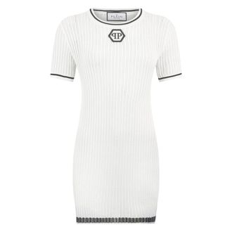 Philipp Plein Damen, Kleider, Wei&szlig;, XSGr&ouml;&szlig;e