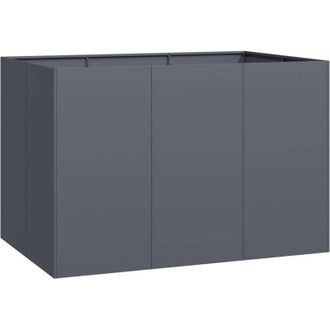vidaXL Jardini&egrave;re anthracite 120x80x80 cm acier - Vidaxl