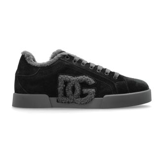 Dolce & Gabbana Wildleder Sportschuhe - - Shoes - Damen - Schwarzk - 37 EU