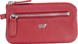 Braun Büffel Schlüsseletui aus echtem Rindsleder Golf - Kleine Schlüsseltasche für Herren & Damen mit Reißverschluss & 2 Schlüsselringen - Zeitlos klassisches Schl