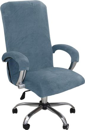 Generic B&uuml;rostuhlbezug Aus Velours Mit Armlehnen - Dehnbarer, Waschbarer Sesselbezug F&uuml;r Hohe Drehst&uuml;hle, Gaming- & B&uuml;rost&uuml;hle - Rutschfester Schoner Als Schu