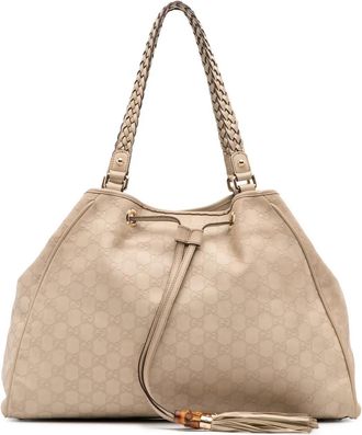 Gucci Shopper - Guccissima Braided Peggy Tote - Gr. unisize - in Weiß - für Damen