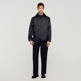 Sandro Nylon-Blouson mit Square Cross