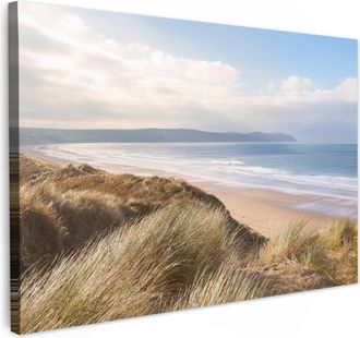 MuchoWow © Leinwandbild Groß 120x80 cm XXL Dekoration Wohnzimmer Bilder Aufhängen Wall Decoration Living Room Wohnungs Deko Moderne Landschaftsbilder - Bild Na