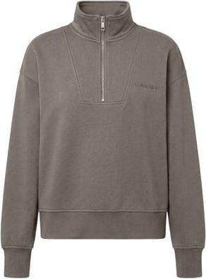Calvin Klein Sweatshirt &agrave; col montant en coton