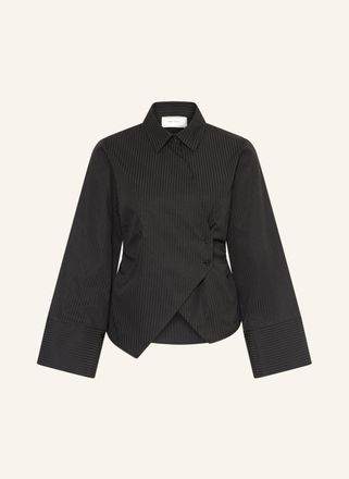 Neo Noir Neo Noir Hemdbluse Fenli In Wickeloptik schwarz