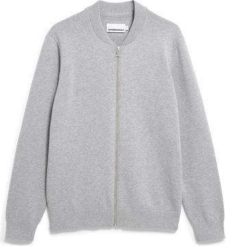 Armedangels Herren Cardigan aus Bio-Baumwolle AGAAMON Regular Fit Silver Melange