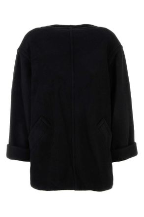 Maison Margiela Wool Blend Oversize Sweater - Black