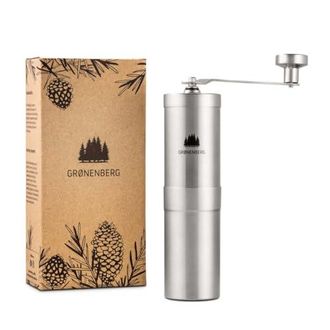 Groenenberg moulin à café manuel | Moulin café avec broyeur conique réglable | Coffee grinder en acier inox | Moulin à café expresso