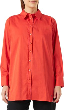 Bugatti Damen W3561-20201 Bluse, Orange-660, 48 EU
