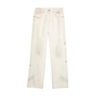 Rhude Homme, Jeans, Blanc, Taille: W31 Traxedo Jeans droits