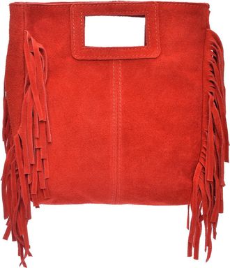 Anna Luchini Rot Rindsledertasche