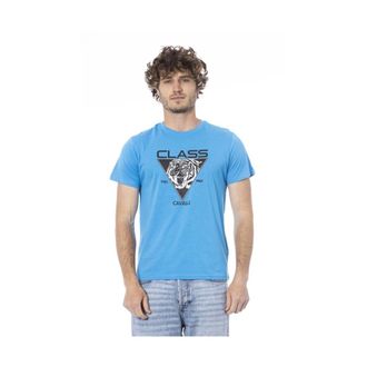 Cavalli Hellblaues Herren T-Shirt - - Tops - Herren - Blau - L