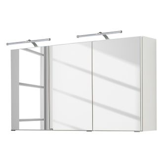 Casa home24 Spiegelschrank III 120 x 64 x 20cm Weiß/Weiß