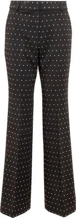 Michael Michael Kors pantalon de tailleur à coupe évasée - Noir