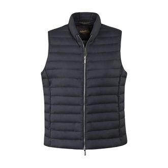 Moorer Femme, Vestes, Bleu, Taille: 36 FR Oprah Short Down Vest