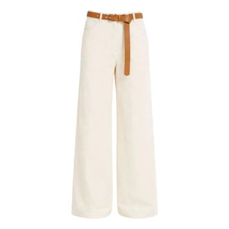 Max Mara Damen, Hosen, Wei&szlig;, MGr&ouml;&szlig;e