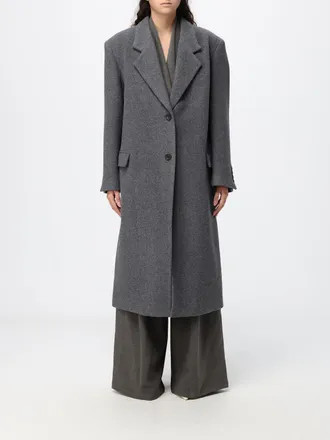 Eleh Langer einreihiger Wollmischmantel in Oversize-Passform