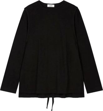 TOMBOY t-shirt &agrave; manches longues et effet de superposition - Noir