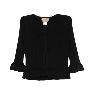 Twinset Damen, Strickwaren, Schwarzk, SGr&ouml;&szlig;e