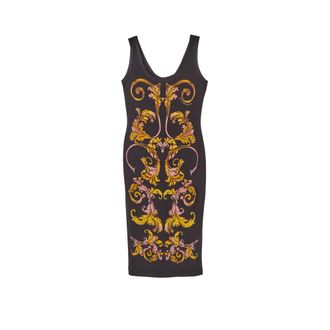 Versace Jeans Couture Femme, Robes, Multicolore, Taille: 36 FR Robe en organza baroque