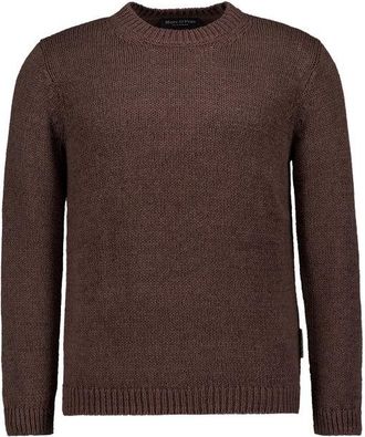 Marc O'Polo Herren Pullover braun unifarben