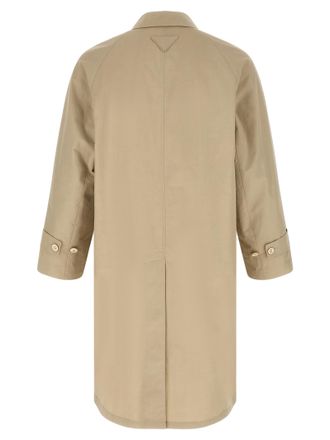 Prada Cotton Trench Coat - Beige