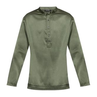 Tom Ford Homme, Vêtements de nuit et de détente, Vert, Taille: S Haut de pyjama