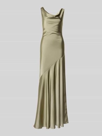 Mascara Abendkleid mit Wasserfall-Ausschnitt und breiten Tr&auml;gern