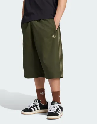 adidas Originals Adicolor - Short cargo en serg&eacute; de coton - Bleu nuit-Noir