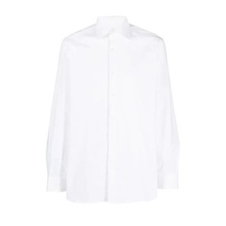 Pal Zileri Hemd mit Fotodruck - - Shirts - Herren - Wei&szlig; - 5XL