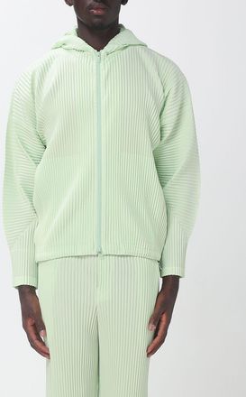 Homme Pliss&eacute; Issey Miyake Plissierter Cr&ecirc;pe-Kapuzenpullover Homme Pliss&eacute; Issey Miyake mit Rei&szlig;verschluss