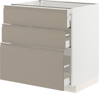 IKEA METOD / MAXIMERA Unterschrank mit 3 Schubladen