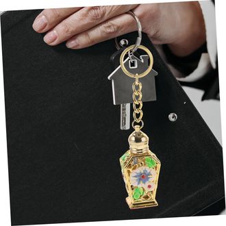 Cabilock Nachfüllbare Vintage Parfümflasche aus mit Elegantem Kronendesign Tragbare Leere Duftzerstäuberflasche für Ätherische Öle und Reise Luxuriöses Langleb