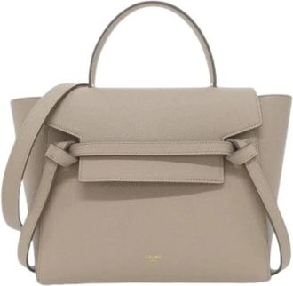 Celine Pre-owned Sac &agrave; main Micro en cuir de veau Belt - Femme - Pre-owned - Beige - Taille: ONE Size