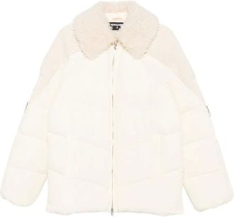 Patrizia Pepe Gefütterte Jacke mit Reißverschluss - Weiß