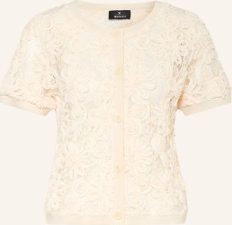 Monari Monari Spitzenjacke beige