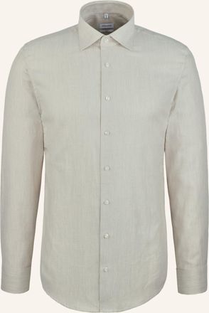 Seidensticker Seidensticker Flanellhemd Slim Fit beige