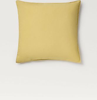 Mango Taie doreiller enfant coton lav&eacute; double surpiq&ucirc;re 60x60 cm moutarde - Home - 60x60cm - MANGO HOME