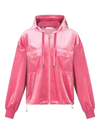 Liu Jo hoodie à fermeture zippée - Rose