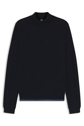 BOSS Hommes Perfino in Pull en Laine m&eacute;lang&eacute;e avec col Montant