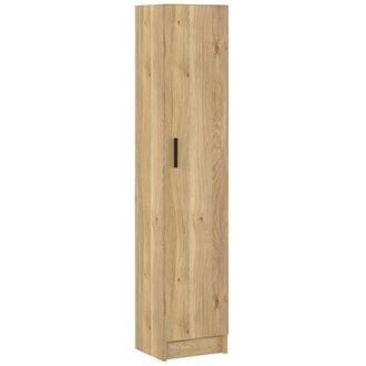 PEGANE Pegane - Armoire polyvalente avec 1 porte coloris chêne Mauvella - Longueur 37 x profondeur 34,40 x hauteur 180 cm