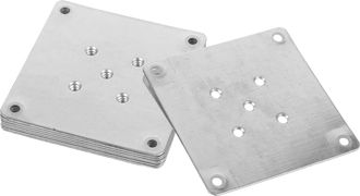 OSALADI Möbelbefestigungsplatte 8 Stück Metall Verbindungsplatten Für Tisch- Und Sofabeine Mit 5-Loch-Design Zur Stabilen Möbelmontage